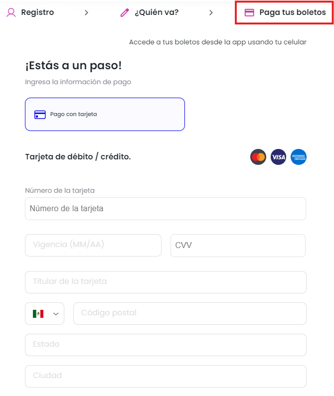 ¿Cómo funciona el método de pago con tarjeta de crédito/débito?